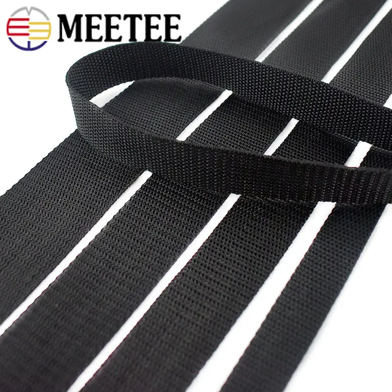 20Meters-20-50mm-Polyester-Black-Webbing-Backpack-Strap-Ribbon-Band ...