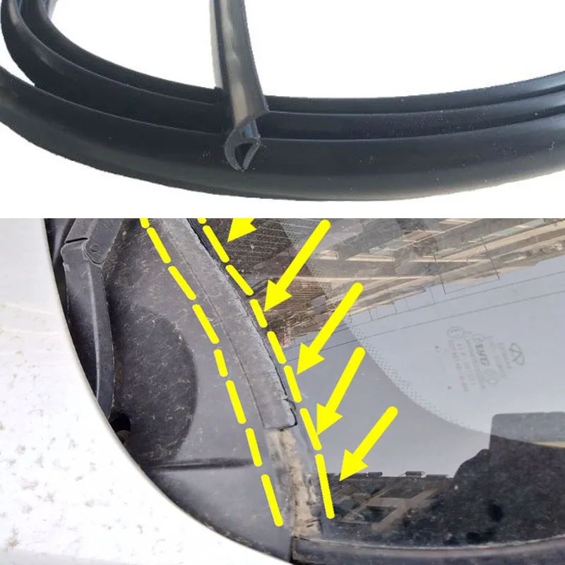 1.7m Car Wiper Front Windshield Panel Moulding Seal Strip for Citroen C ...