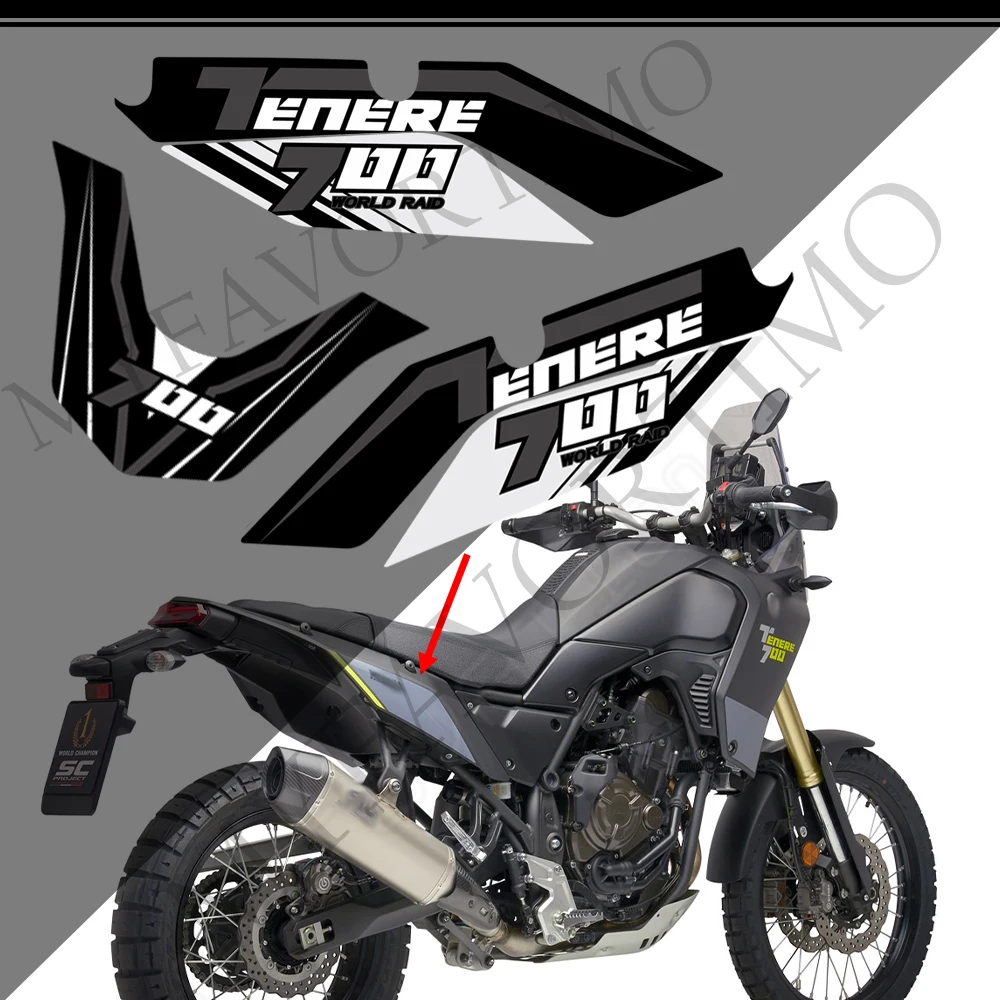 FOR-YAMAHA-Tenere-T700-XTZ-700-T7-Motorcycle-Fuel-Tank-Stickers-Pad ...