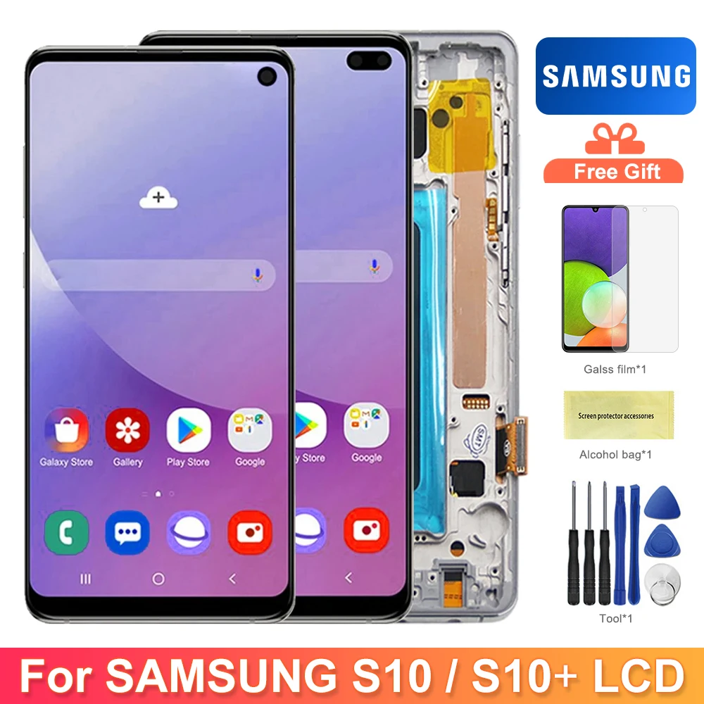 For-Samsung-Galaxy-S10-Plus-Lcd-Display-Touch-Screen-S10-Screen ...