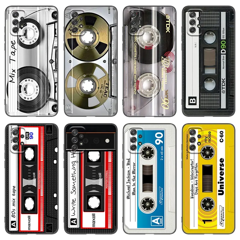 Vintage-Cassette-Tape-Phone-Case-For-Samsung-Galaxy-A21-A30-A50-A52-S ...