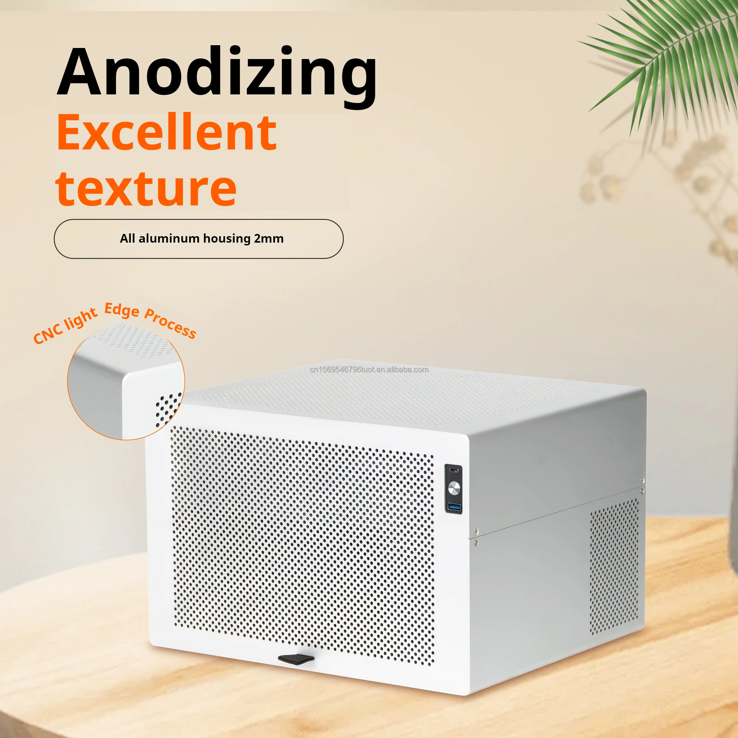 Aries 8-bay NAS Chassis 2mm Anodized Aluminum ATX Motherboard SFX Power ...