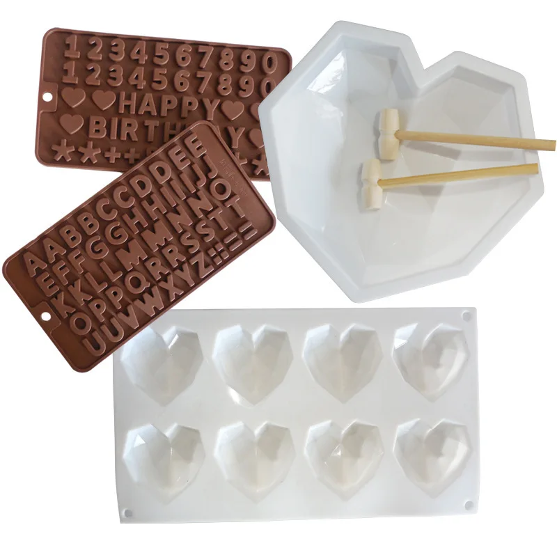Breakable-Heart-Mold-Set-for-Chocolate-Heart-Silicone-Molds-with ...