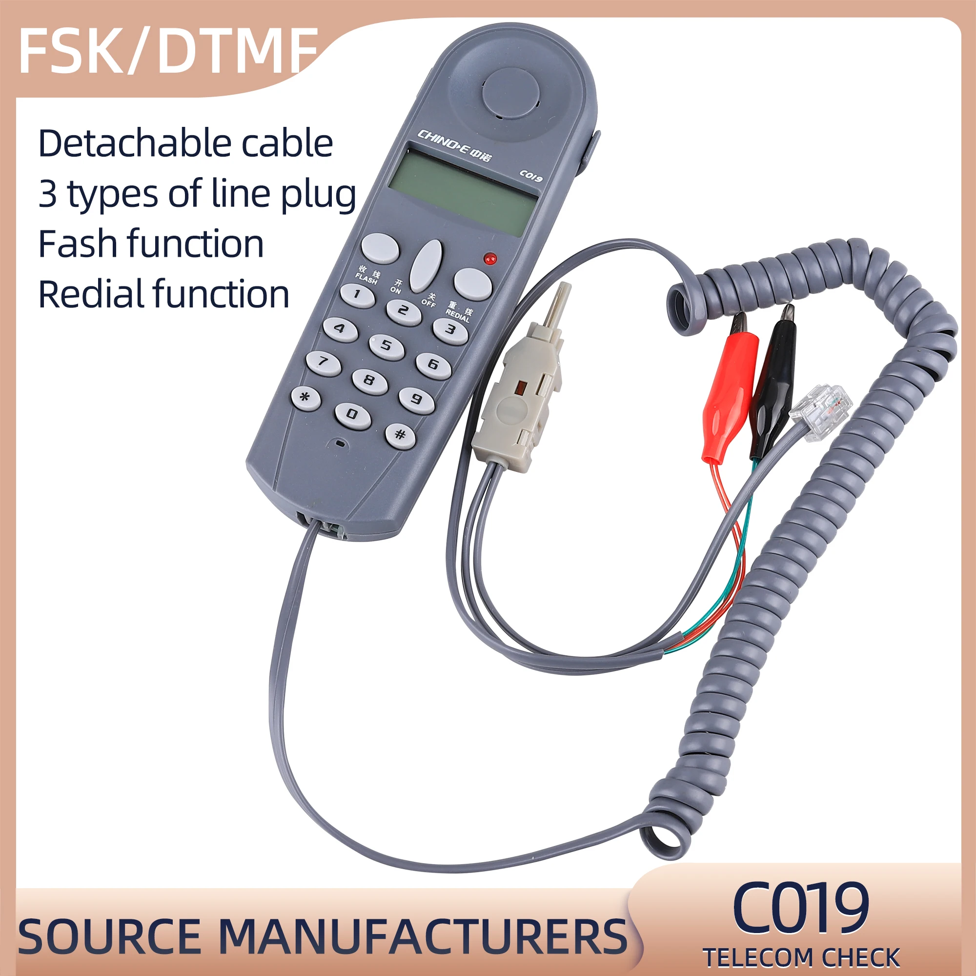 KELUSHI-C019-Tool-Network-Tester-Telephone-Phone-Butt-Test-Lineman ...