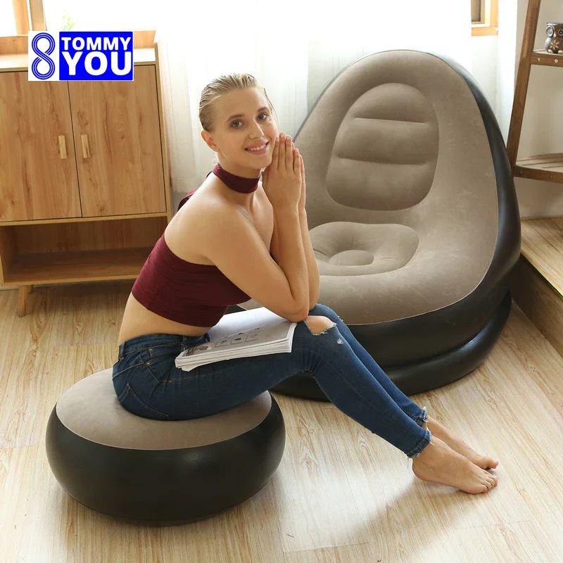Sof-inflable-grueso-con-reposapi-s-para-exteriores-silla-de-ocio-port-til-almacenamiento-aire ...