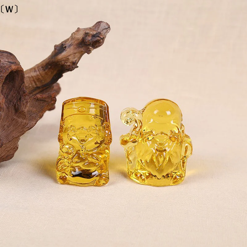 〔W〕1Pcs Yellow Feng Shui Five Fu God Of Wealth Chinese Gold Coins Home ...