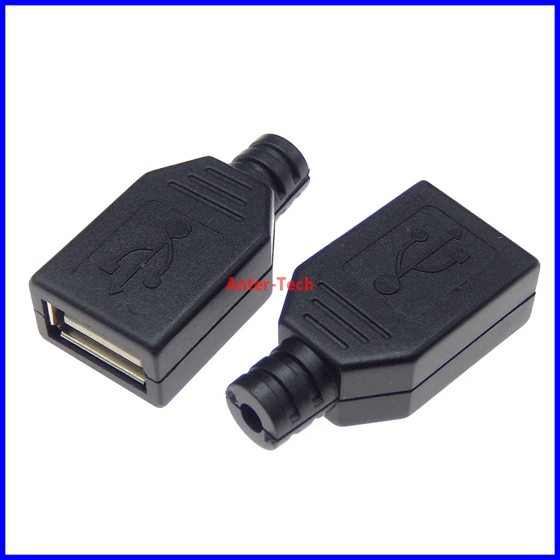 1PCS/5PCS/10PCS Type A Female USB 4 Pin Plug Socket Connector With ...