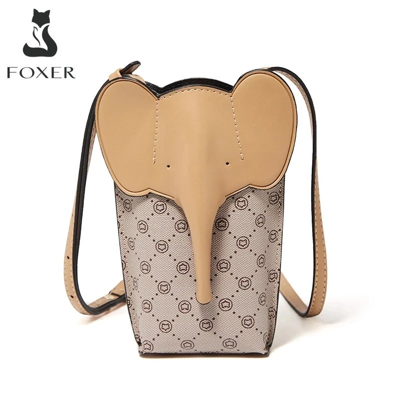 FOXER Women PVC Leather Cellphone Bag Vintage Shoulder Crossbody Bags ...