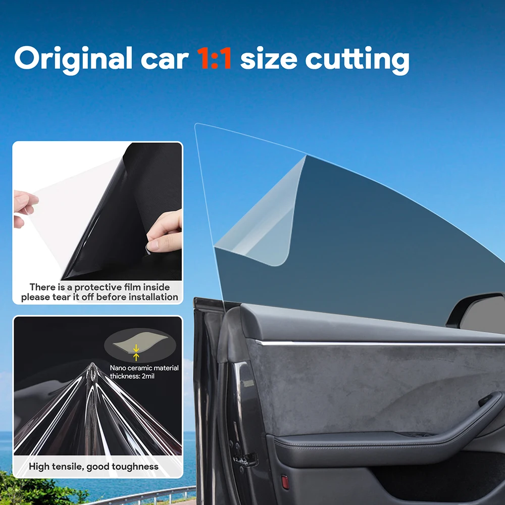 Car-Front-Rear-Side-Window-VLT-Solar-Film-UV-Protection-Summer-Tint-Kit ...