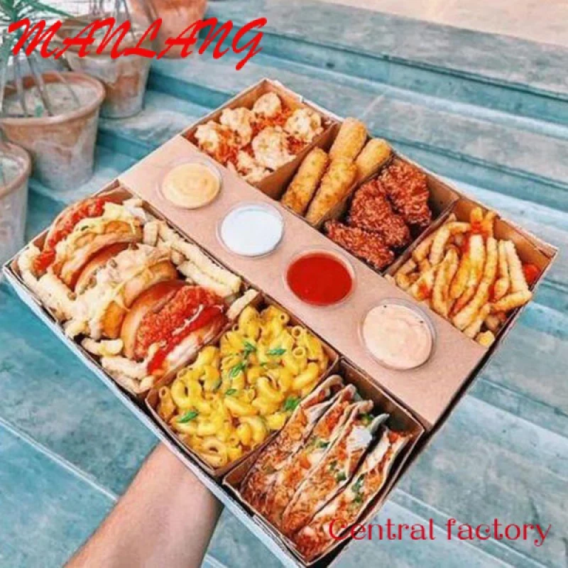 Custom Custom Charcuterie Board Boxes With Lid, Platter Food Brunch ...
