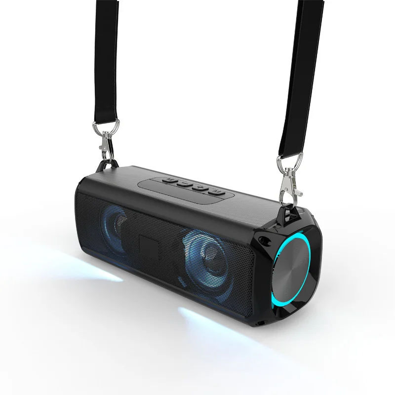 RGB-Speaker-Portable-Wireless-Music-Player-Soulder-Straps-LED-Bluetooth ...