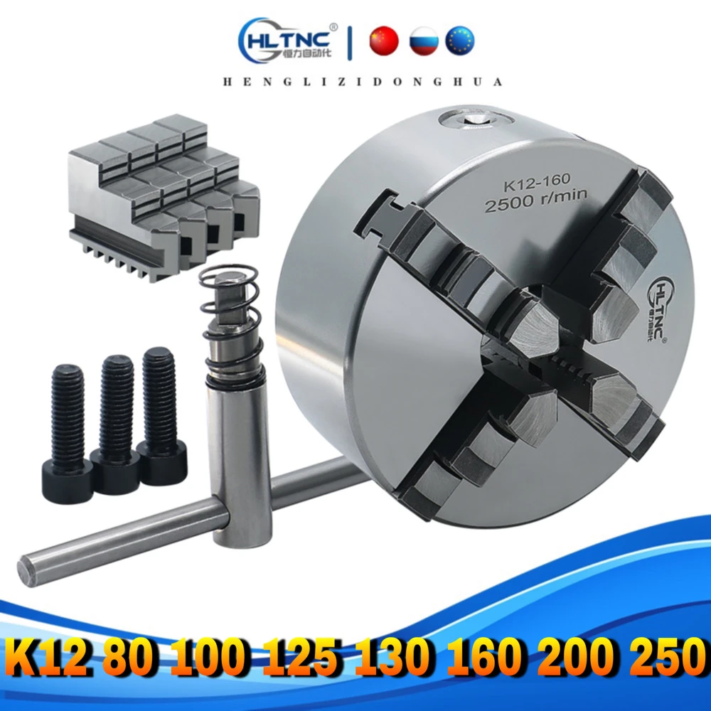 Gratis Verzending K12 80 100 125 160 200 250 130 Draaibank Chuck 100Mm ...