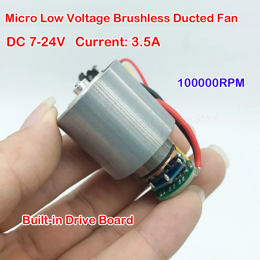 DC-7-24V-5A-Mini-Brushless-Motor-70W-100000RPM-High-speed-CNC-Aluminum ...