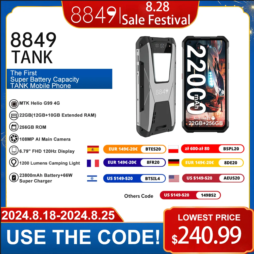 8849-By-Unihertz-Tank-Rugged-Smartphone-15GB-256GB-22000mAh-Battery ...