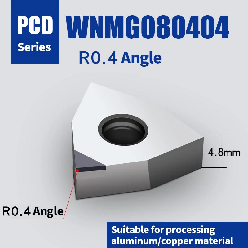 KaKarot WNMG080404 WNMG080408 Diamond Insert WNMG 080404 080408 PCD Aluminum Alloy End Mill Tool ...