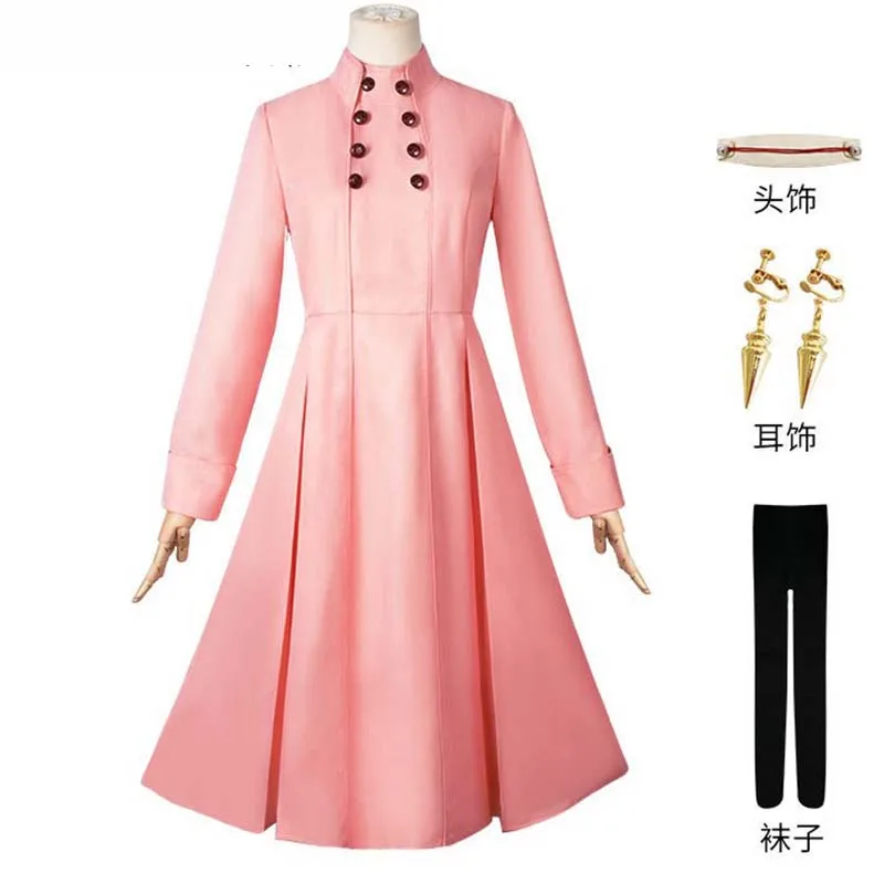 Yor Forger Cosplay Costume Pink Dress Suit Anime Yor Briar Party Ladies ...