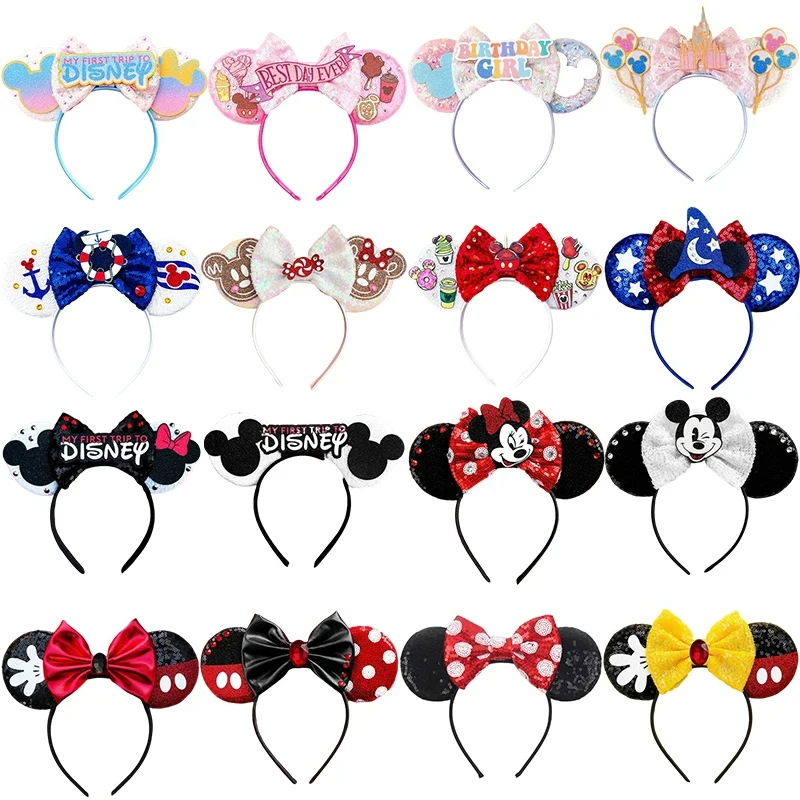 Disney-Mickey-Mouse-Ear-Headband-for-Adults-Bow-Dots-Minnie-Mouse ...