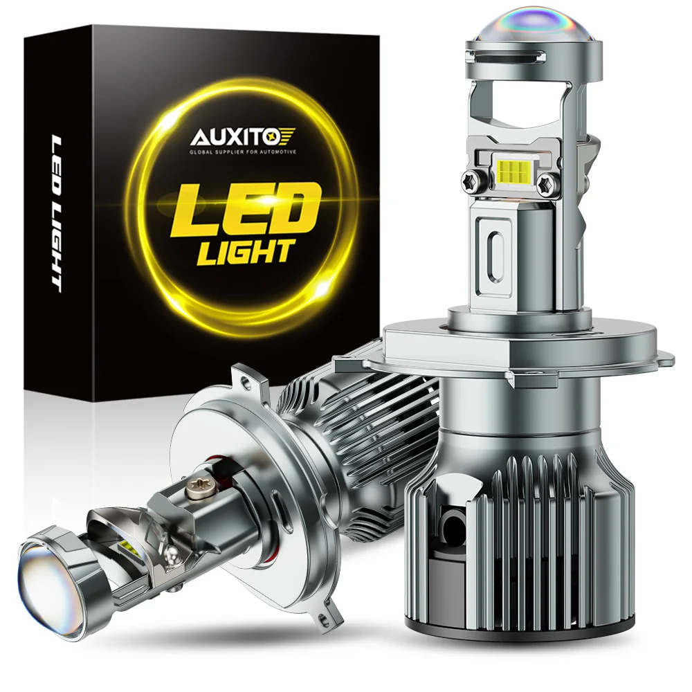 2x AUXITO Turbo H4 H7 LED Projector Lens Headlights Bulb Canbus 110W ...