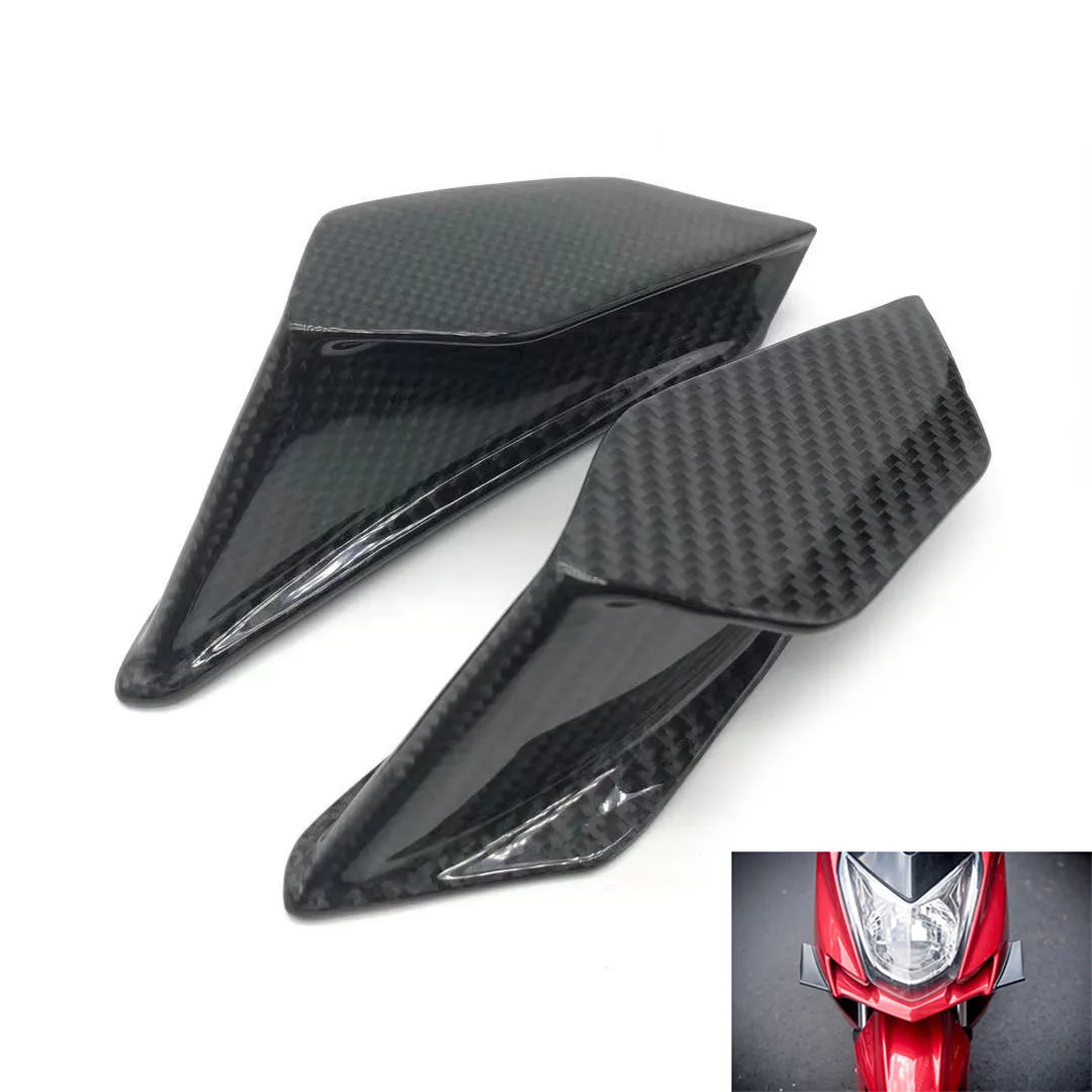 2-PCS-High-Quality-Carbon-Fiber-Scoooter-Dynamic-Motorcycle-Wing-kit ...