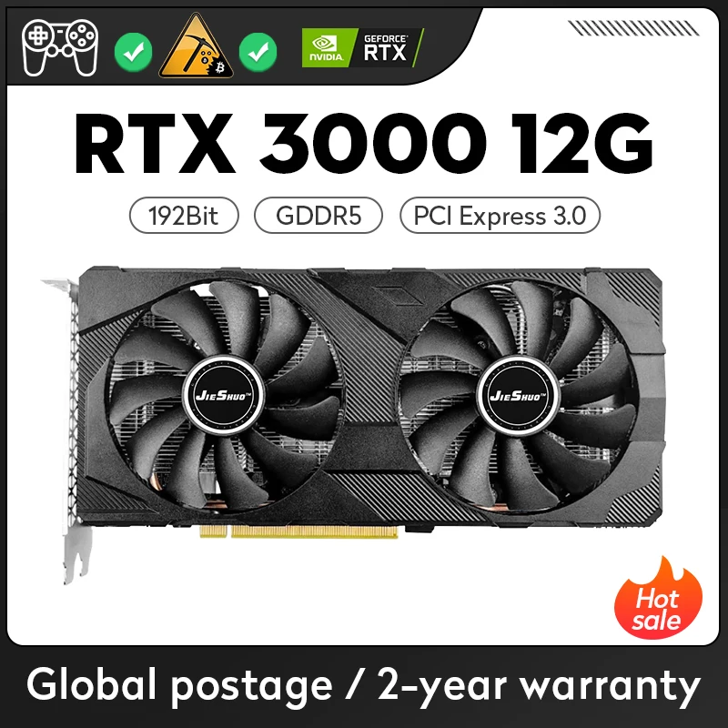 JIESHUO-NVIDIA-RTX-3000-12GB-1920sp-Mobile-video-graphics-card-GDDR6 ...