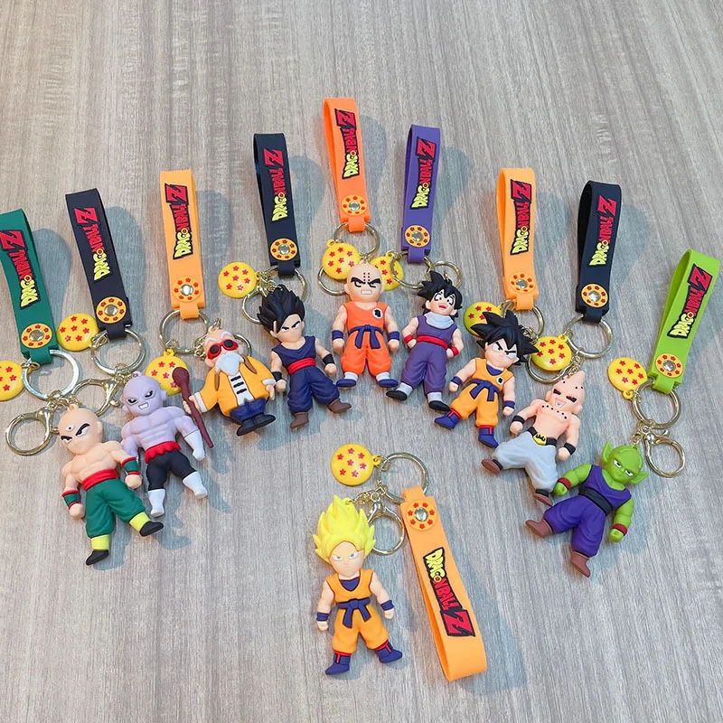 2022-Dragon-Ball-Z-Keychain-Anime-Figure-Trunks-Son-Goku-Silicone-Doll ...