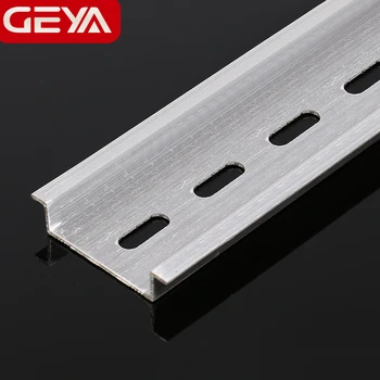 GEYA Guide Rail Aluminum Universal Type 35mm Slotted DIN Rail Long 10cm ...