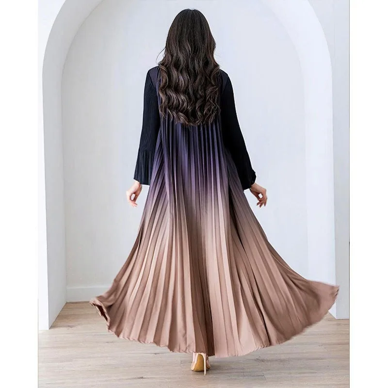 abaya-Mosong-Fashion-Miyake-Pleated-2024-spring-and-autumn-new-long ...