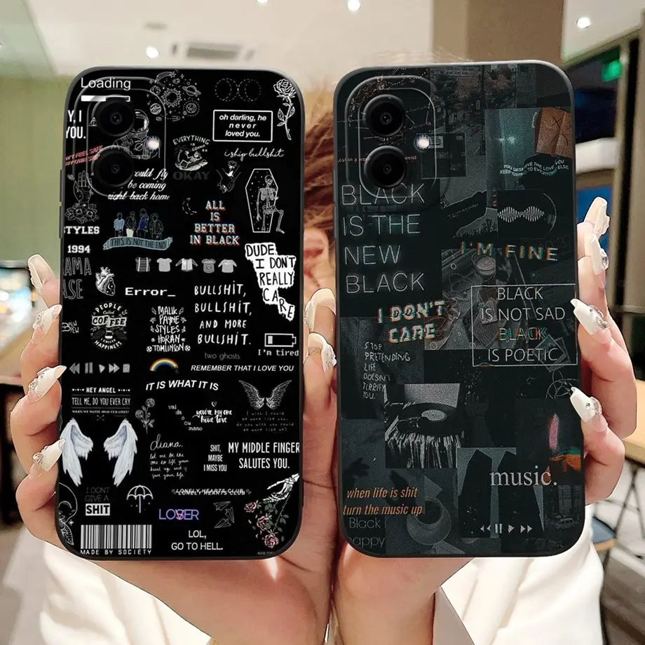 For Samsung A06 SM-A065F Case Fashion Soft Silicone Back Cases Panda ...