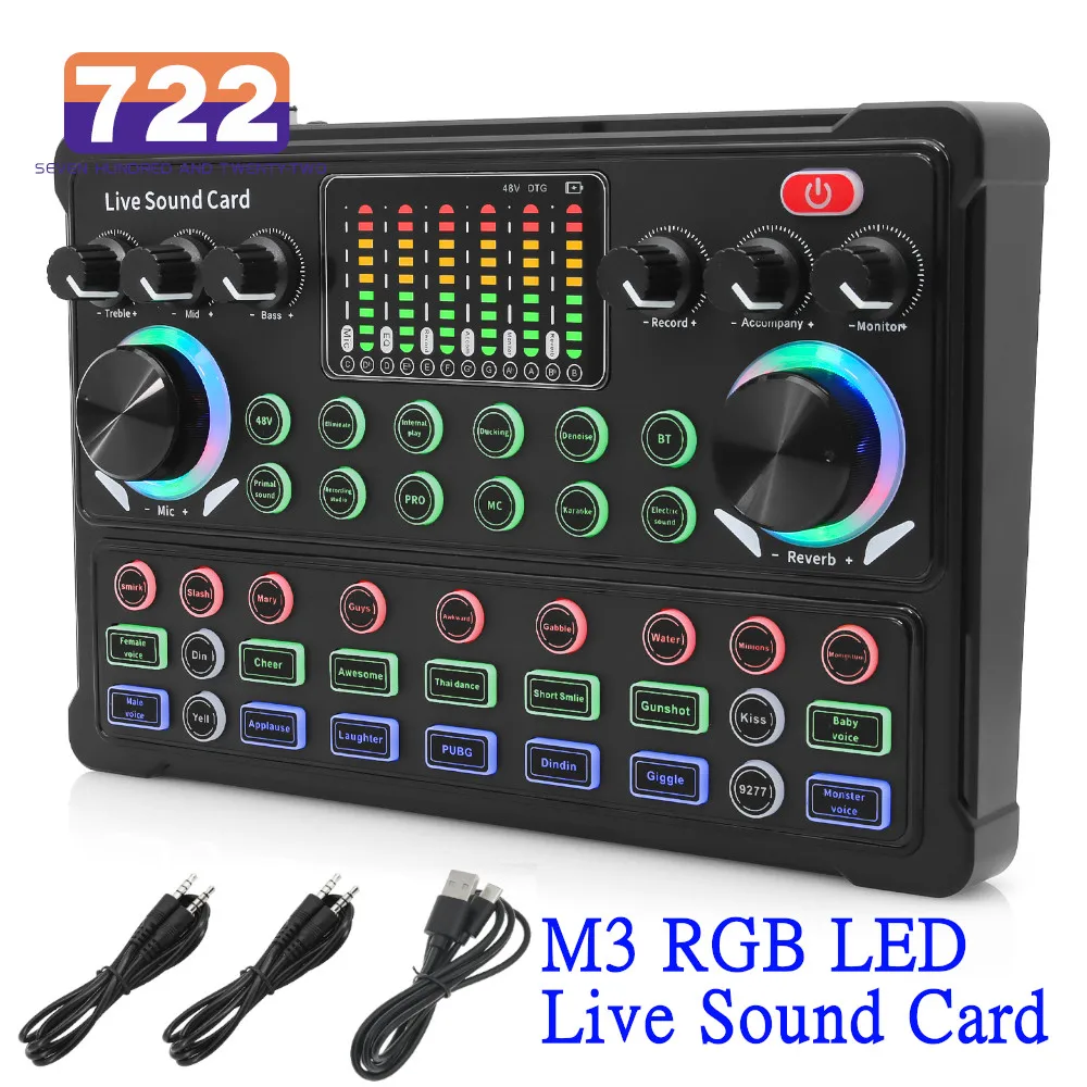 M3-RGB-LED-Wireless-Bluetooth-compatible-Sound-Card-DJ-Mixer-With-20 ...