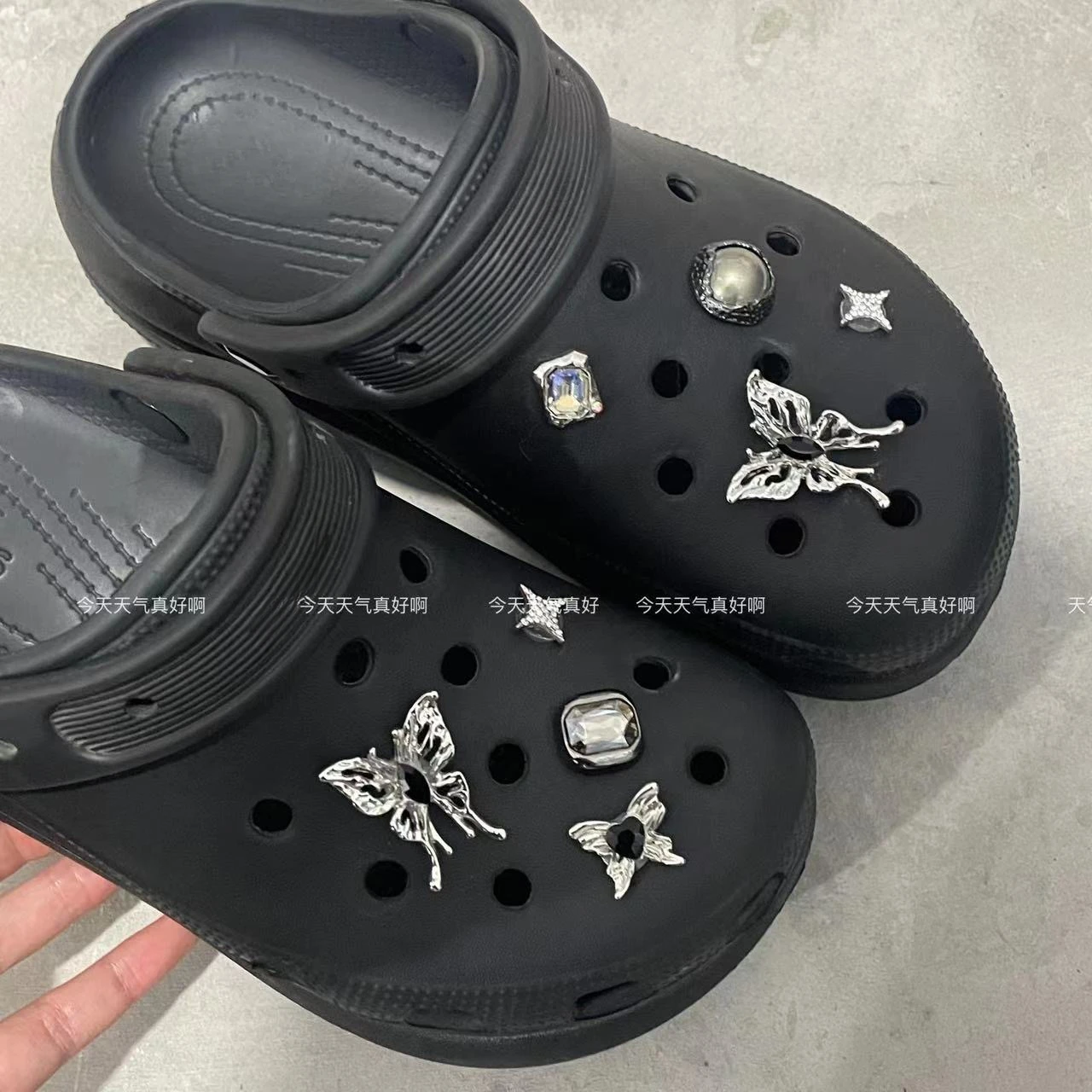 Ins-Punk-Chain-Butterfly-Charms-for-Crocs-High-Quality-Shoe-Charms ...