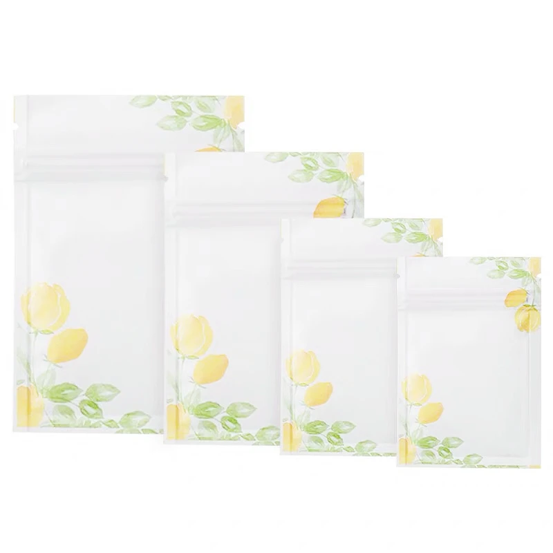 Matte-Lemon-Pattern-Packaging-Bag-Flat-Resealable-Foil-Mylar-Bags-Craft ...