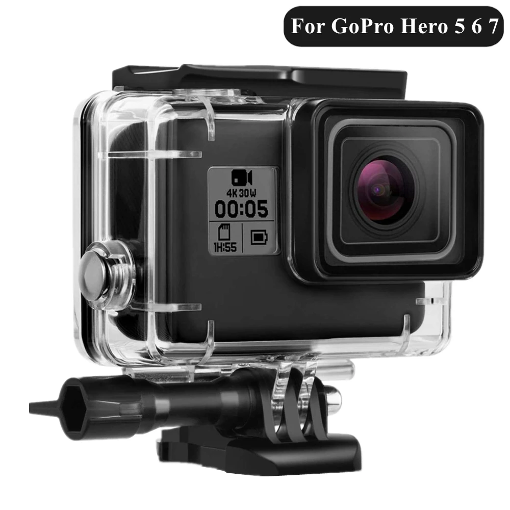 Case For Gopro Hero 7 6 5 Black Underwater Waterproof Diving Protective ...
