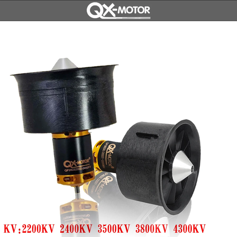 QX-MOTOR-64mm-EDF-12-Blades-Ducted-Fan-QF2822-4300KV-3800KV-3500KV ...