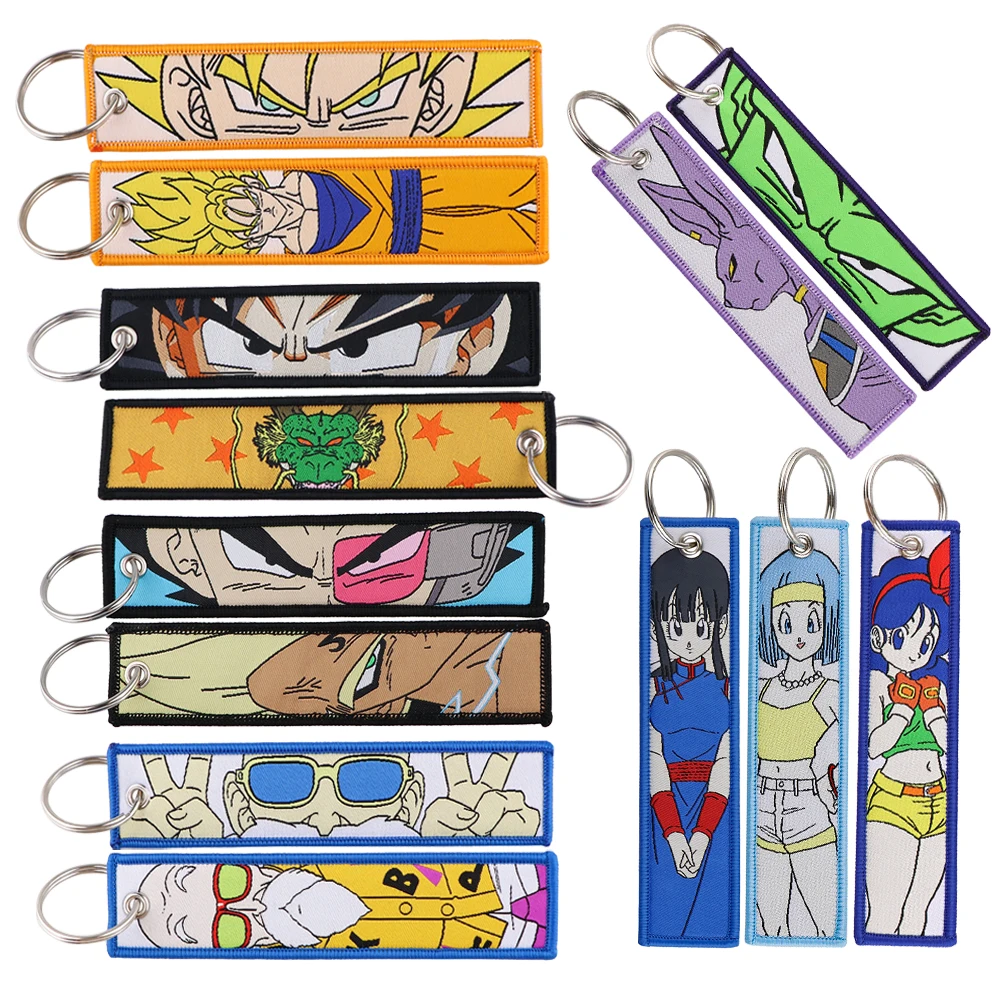 Cool-Anime-Key-Tag-Keychain-Backpack-Holder-Goku-Master-Roshi-Cartoon ...