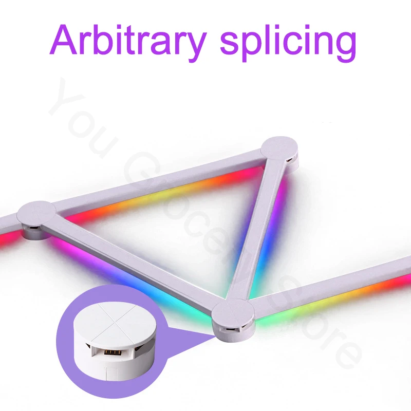 Smart-Voice-Control-Splicing-Light-DIY-Atmosfera-Light-RGB-Wall-Light-L ...