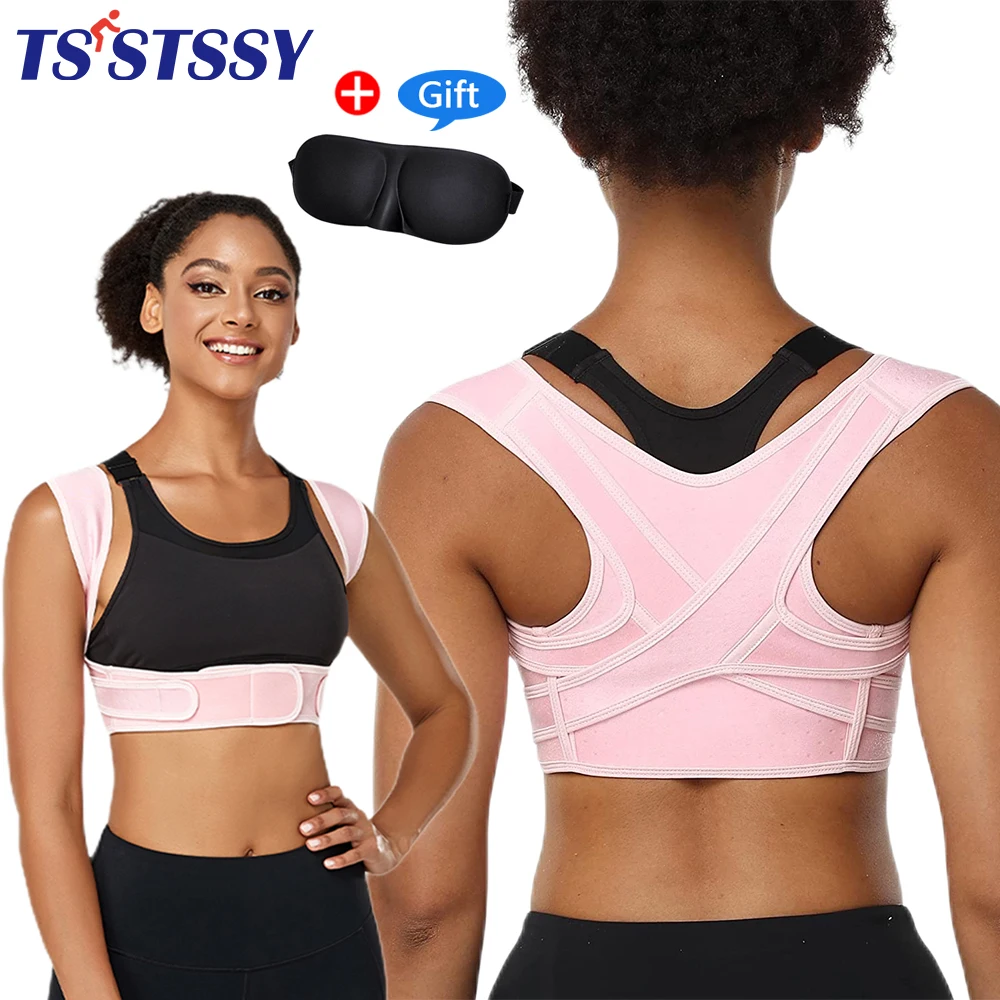 Adjustable Clavicle Posture Corrector Upper Back Brace Shoulder Lumbar Support - Back Support ...