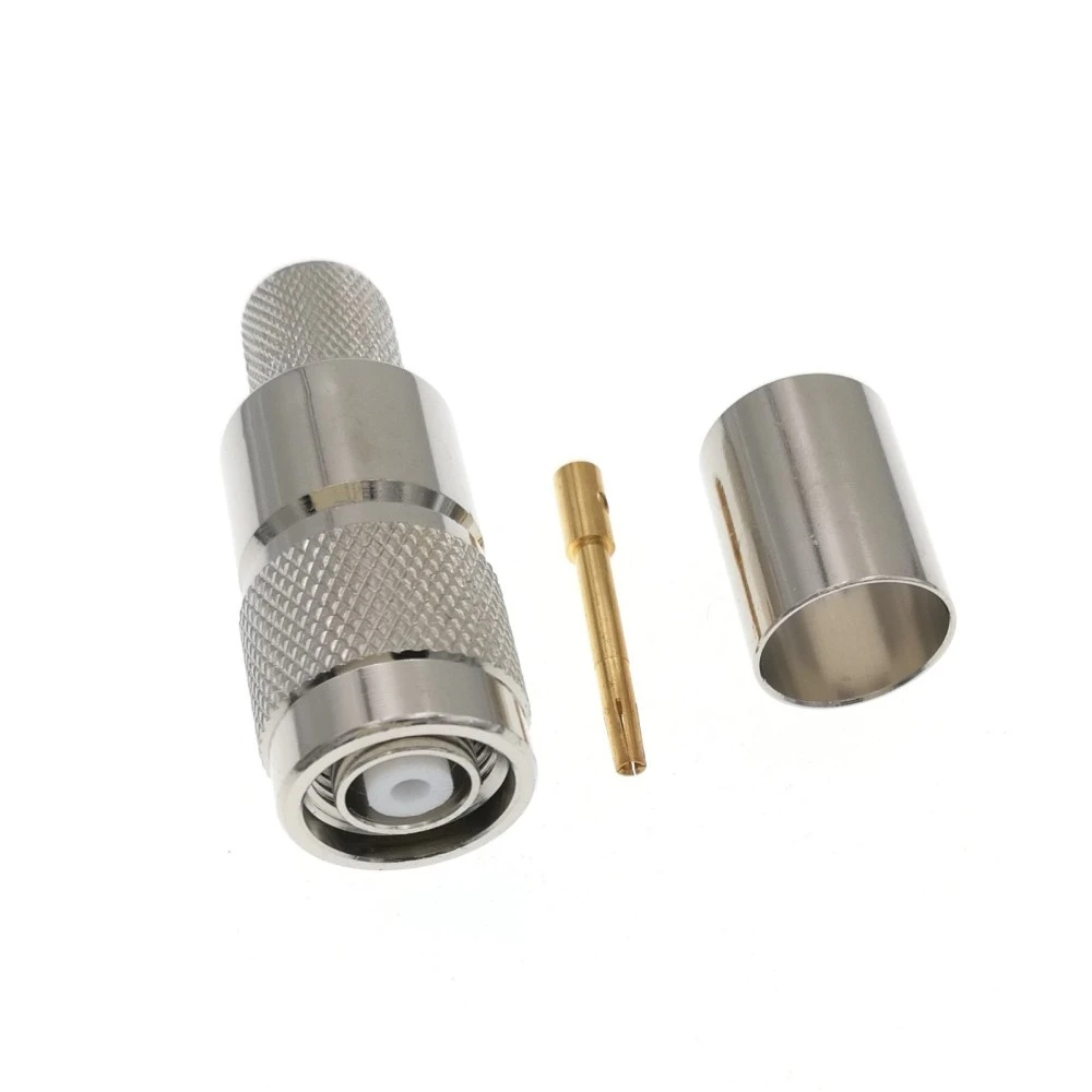 RP TNC Male Plug Crimp For RG8 RG213 LMR400 RG214 Cable Straight RF Connector 1PCS| | - AliExpress