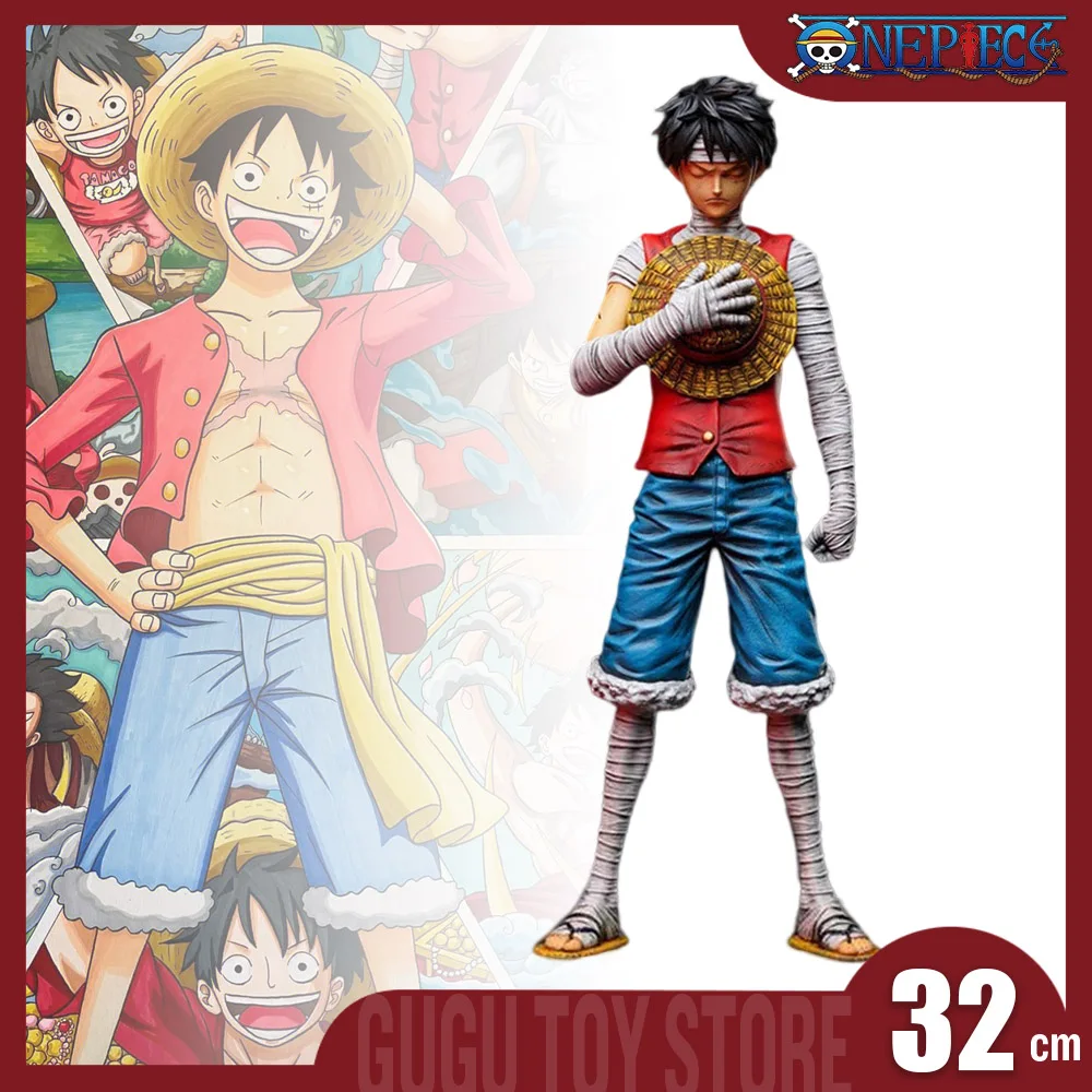 32cm One Piece Luffy Figures Monkey D. Luffy Anime Figure Bandages ...