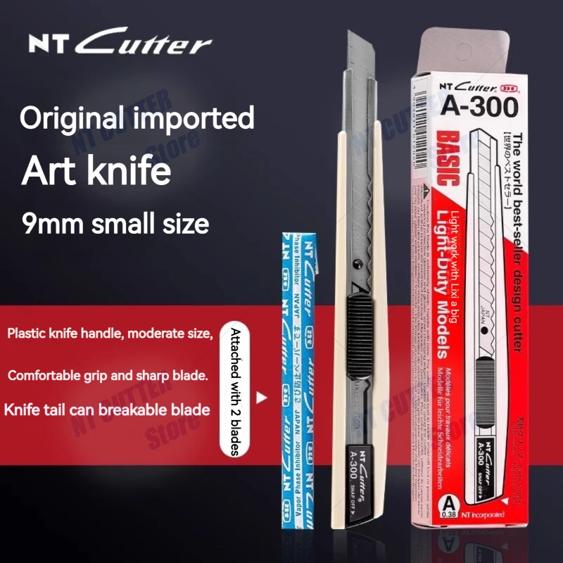 Japanese-original-NT-CUTTER-A-300-thick-9mm-small-metal-utility-knife ...