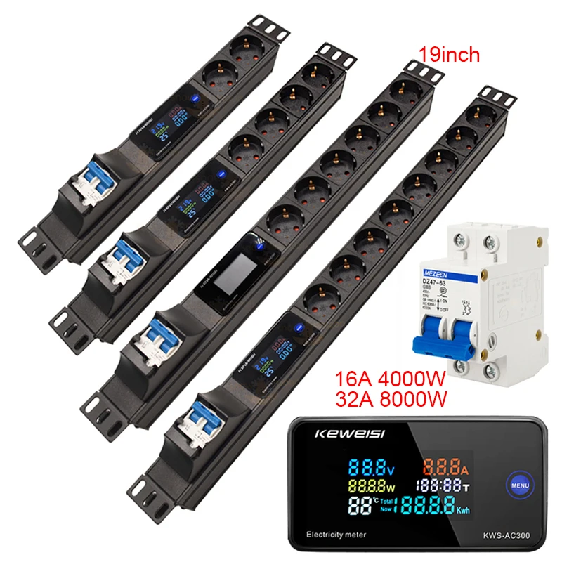 Network-Cabinet-Rack-Smart-Power-Strip-Power-Distribution-Unit-2-8-EU ...