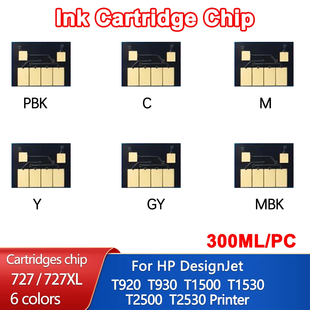 300ML Chip For HP 727 Ink Cartridge Chip For HP DesignJet T920 T930 ...