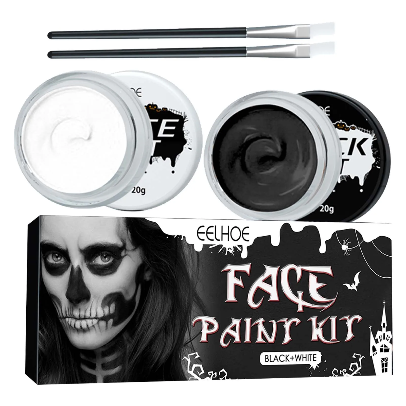 Black And White Face Paint