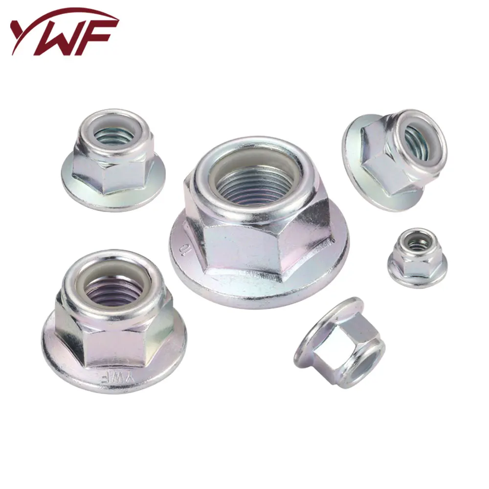 DIN6926 Stainless Steel Nylon Flange Lock Nuts M3 M4 M5 M6 M8 SS304 ...