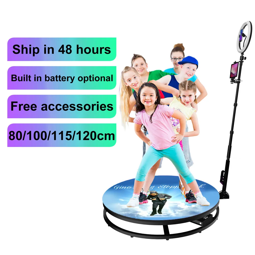 360 Photo Booth Automatic Spinning Photobooth Round Photo Booth Stand ...