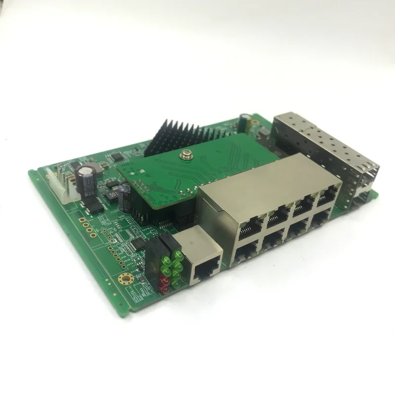 IP Management 8-port 10/100/1000Mbps PoE Ethernet Switch Module Managed ...