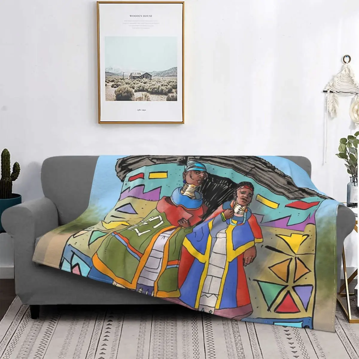 Ndebele Women From South Africa Blanket African Women Fleece Velvet ...