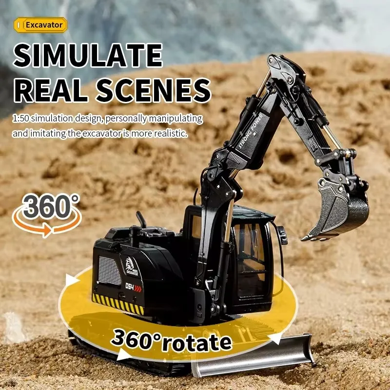 1-50-Mini-Excavator-Excavator-Truck-Toys-Metal-Die-cast-Engineering ...