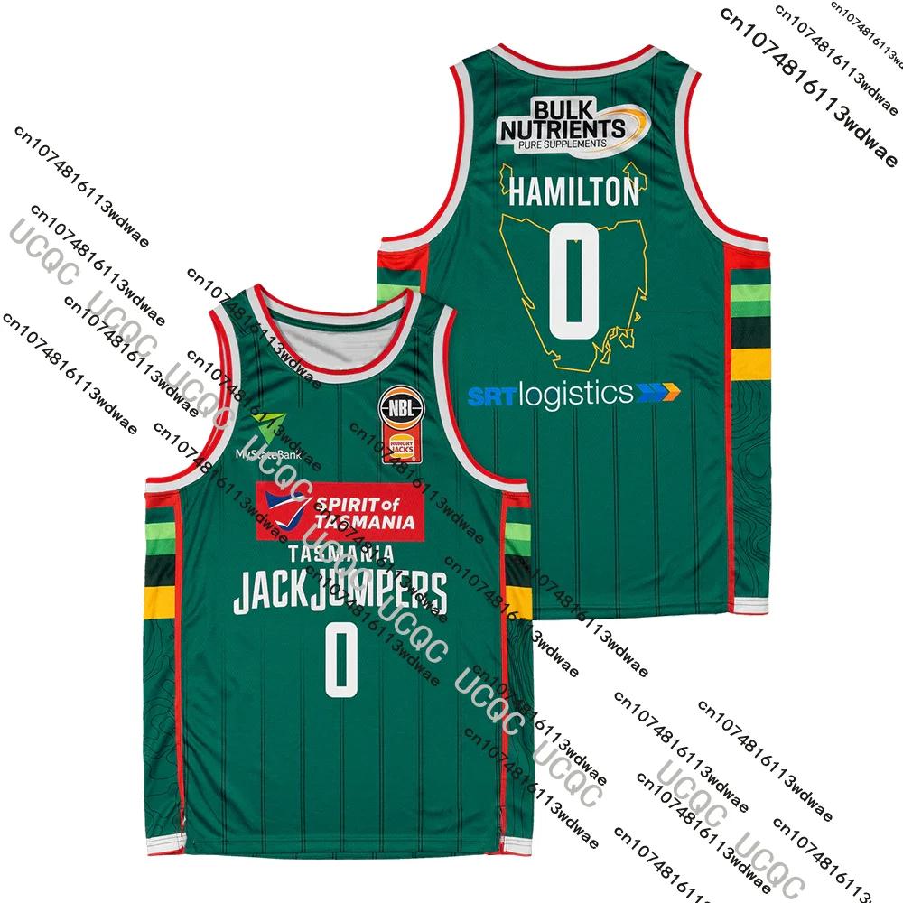 Australia 25/26 New NBL Basketball Jersey Vest Tasmania 3D Print Quick ...