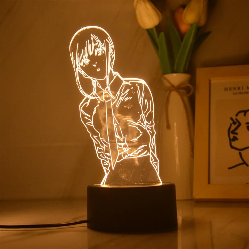 3d-Led-Night-Lamp-Anime-Chainsaw-Man-Makima-for-Bedroom-Decor-Kids ...