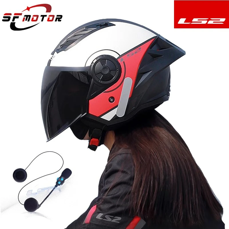 LS2 AIRFLOW 2 Helmet Motorcycle 3/4 ECE2206 Helmet OF616 Ls2 Casco Moto ...